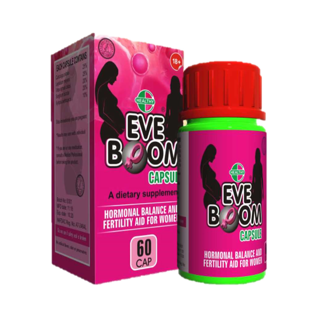 Eve Boom Capsules Hormonal Balance and Fertility Supplement for Women ...